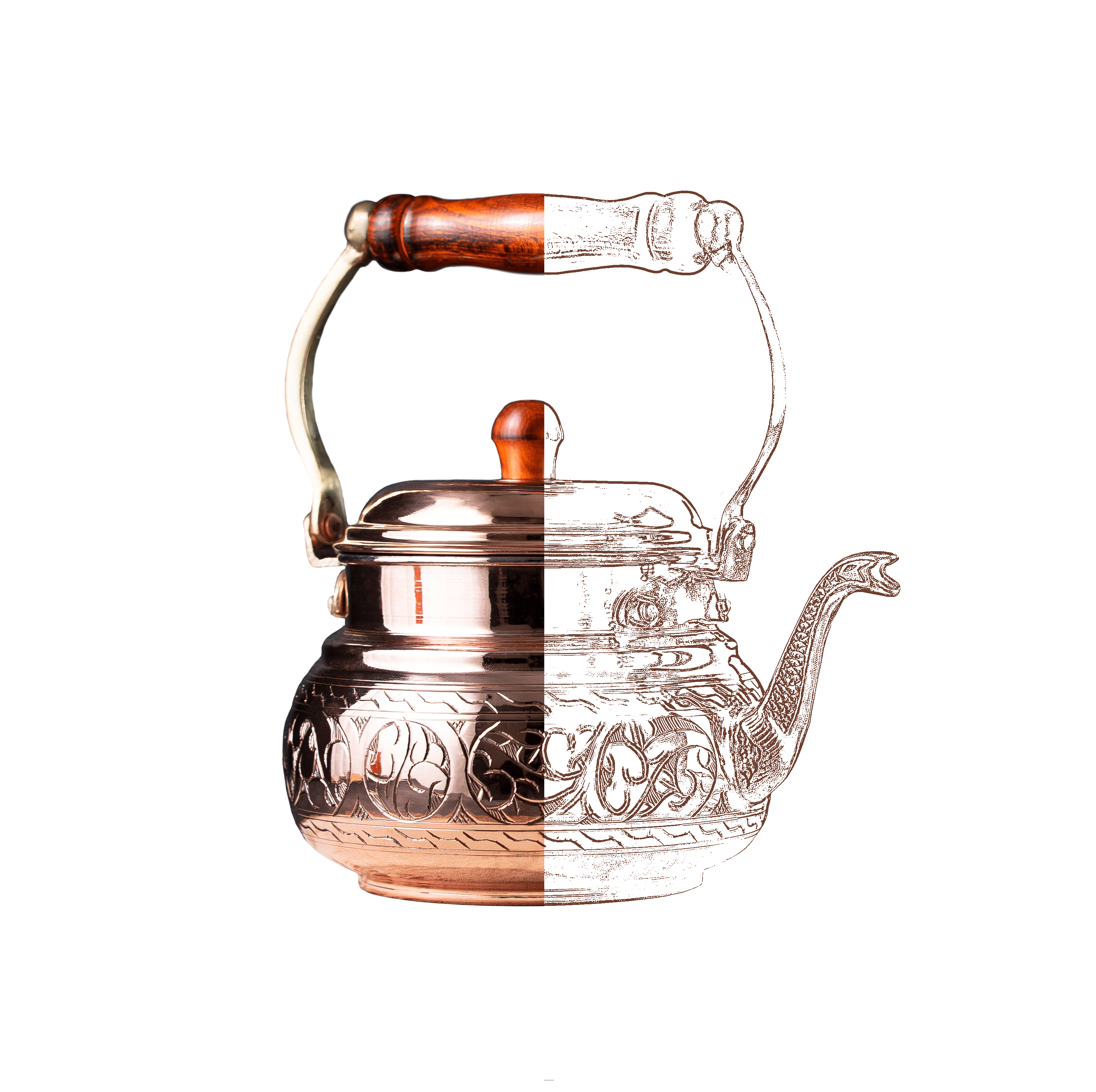 Premium Copper Coffee & Tea Pots: Handcrafted Elegance – Alfiq's Store